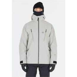 SOS Herren Skijacke "La Thule", grau, Gr. L, bestickt, unifarben, 100% Polyester, Jacken, mit sch&uuml;tzender Bionic Finish-Membran