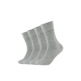 Camano Damen Socken "Socken 4er Pack", Gr. 35, grau, 80% Baumwolle, 17% Polyamid, 3% Elasthan, uni, Socken