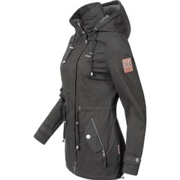 Marikoo Damen Outdoorjacke "Nyokoo", schwarz, Gr. S, Oberstoff: 100% Baumwolle; Futter: 100% Polyester; Wattierung: 100% Polyester; &Auml;rmelfutter: 100%