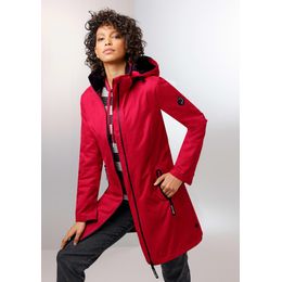 Damen Funktionsjacke, rot, Gr. 40, CREATION L PREMIUM, unifarben, 65% Polyester, 35% Baumwolle, Fleece:100% Polyester, &Auml;rmelfutter:100% Polyester,
