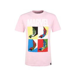 Recovered T-Shirt 'Marvel Spider-Man Pop Art Pink' Herren Gr&ouml;&szlig;e XXL rosa