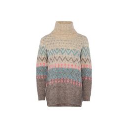 Jalene Pullover Damen Gr&ouml;&szlig;e M/L blau / braun / cappuccino / pink