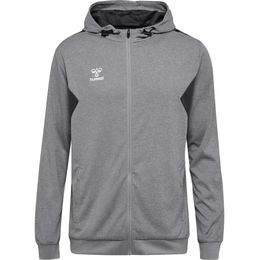 Hummel Athletic Zip-Up Hoodie 'AUTHENTIC' male Grey size XXL