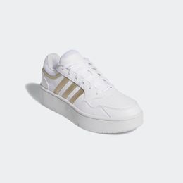 Damen Sneaker "HOOPS 3.0 BOLD", adidas Sportswear, Gr. 38,5cloud wei&szlig;, cyber metallic, aluminium, Synthetik, Textil, Schuhe