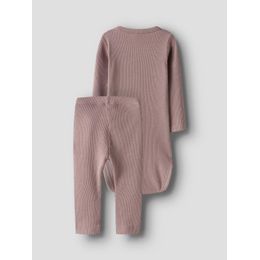 name it M&auml;dchen Langarmbody "NBNKAB LS BODY LEGGING SET NOOS", Gr. 68, beige, Jersey, Obermaterial: 57% Baumwolle, 38% Modal, 5% Elasthan, unifarben,