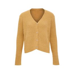 Poomi Strickjacke Damen Gr&ouml;&szlig;e XL/XXL safran