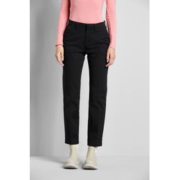 Bugatti Damen Chinohose, schwarz, Gr. 36, 97% Baumwolle, 3% Elasthan, Hosen, mit Stretch-Anteil