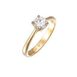 Elli Premium Ring Damen Gr&ouml;&szlig;e 56 gold / transparent