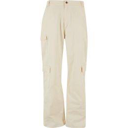 Karl Kani Damen Cargohose "Karl Kani Damen KW232-014-1 KK Denim K Cargo Pants"sanftes wei&szlig;, Gr. S, 80% Baumwolle, 20% Polyester, Hosen