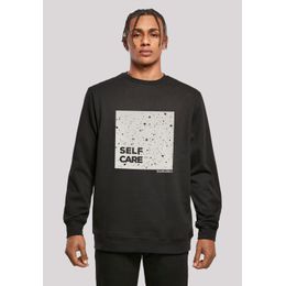 F4NT4STIC Herren Kapuzenpullover "SELF CARE CREWNECK", schwarz, Gr. XL, Obermaterial: 50% Baumwolle, 50% Polyester, Pullover, Print