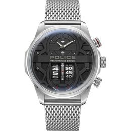 Police Analog Watch 'Rotorcrom' male Silver size One Size