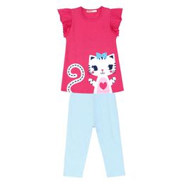Denokids Tracksuit 'Cat' girl Pink size 122