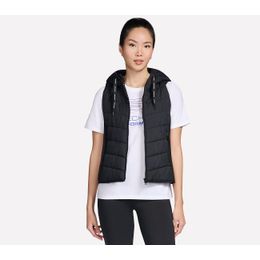 Skechers Damen Steppweste "Skechers PERFORMANCE ELITE HOODED VEST"schwarz, Gr. XXL, Obermaterial: 100% Polyester, Westen
