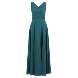 Vera Mont Abendkleid Damen Gr&ouml;&szlig;e 44 dunkelgr&uuml;n Winterkleid
