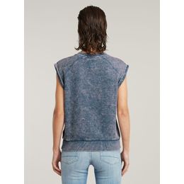 G-Star Raw G-STAR Damen Longpullover "Washed Sweatshirt", blau, Gr. S, Obermaterial: 100% Baumwolle, Pullover