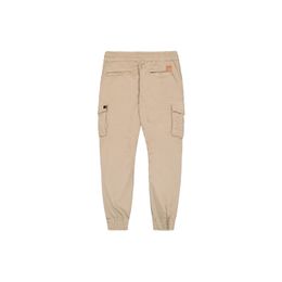 Herren Jogginghose "Cotton Twill Jogger", beige, Gr. L, Alpha Industries, Obermaterial: 98% Baumwolle, 2% Elastan; Futter: 100% Baumwolle, Hosen