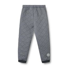 Wheat Jungen Stoffhose "Wheat Thermo Pants Alex"ink stripe, Gr. 128, unifarben, 100% Polyester (Recycelt), Hosen
