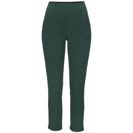 s.Oliver Damen Pyjamahose, Gr. 48, gr&uuml;n, Rippstrick, Obermaterial: 92% Viskose, 8% Elasthan, meliert, Hosen, aus weicher Rippqualit&auml;t