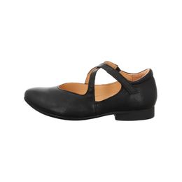 Think! THINK Damen Riemchenballerina "Think Ballerinas Nappaleder", Gr. 39,5schwarz, schwarz, Nappaleder, Schuhe