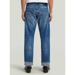G-Star Raw G-STAR Herren 5-Pocket-Jeans "Mosa Straight Selvedge Jeans", blau, Gr. 26, Obermaterial: 99% Baumwolle, 1% Elasthan, Jeans