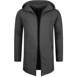 INDICODE JEANS Sweatjacke 'Brekstad' Herren Gr&ouml;&szlig;e XS anthrazit