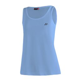 Maier Sports Damen Funktionsshirt "Petra", blau, Gr. 44, 100% Polyester, Shirts, Damen Tank-Top f&uuml;r Sport und Outdoor-Aktivit&auml;ten, &auml;rmelloses Shirt