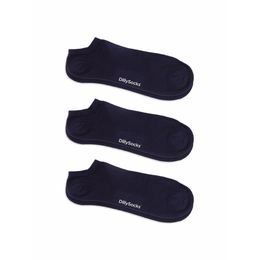 DillySocks Sneakersocken Damen Gr&ouml;&szlig;e 41/46 nachtblau / wei&szlig;