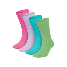 DillySocks Socken Damen Gr&ouml;&szlig;e 36/40 blau / t&uuml;rkis / lila / pink / wei&szlig;