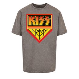 F4NT4STIC Shirt 'Kiss Rock Band' male Grey size L