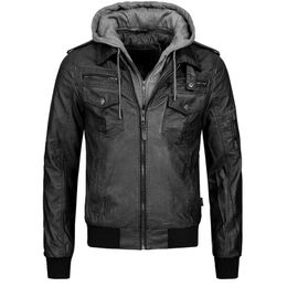 INDICODE JEANS Jacke 'Aaron' Herren Gr&ouml;&szlig;e XXXL grau / schwarz