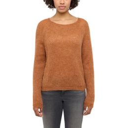 Mustang Damen Strickpullover "Damen Style May", braun, Gr. XL, Strick, 47% Polyacryl, 33% Polyamid, 20% Mohair, Pullover