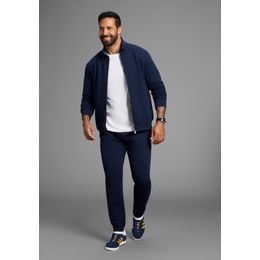 Herren Sweatanzug "Jogginganzug"marine, Gr. XL, MAN'S WORLD PLUS, unifarben, Sweatware, Obermaterial: 60% Baumwolle, 40% Polyester, Sportanz&uuml;ge, f&uuml;r