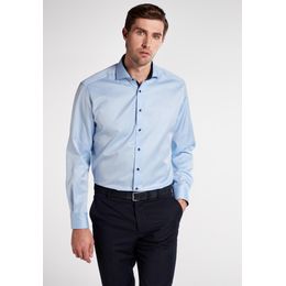 Eterna Herren Langarmhemd "COMFORT FIT", blau, Gr. 42, Twill, 100% Baumwolle, Hemden, NON IRON (b&uuml;gelfrei)