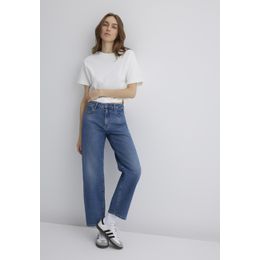 Mavi Damen Weite Jeans "LEILA"schwarz brushed 90's, Gr. 32, 99% Baumwolle, 1% Elasthan, Jeans, Baggy Jeans