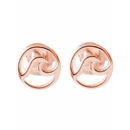 Gemshine Ohrringe 'Welle' Damen Gr&ouml;&szlig;e One Size rosegold