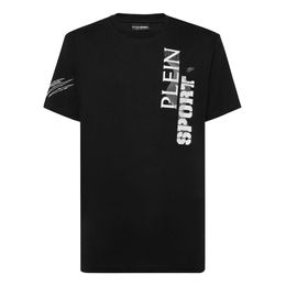 Plein Sport T-Shirt 'Wave' Herren Gr&ouml;&szlig;e 5XL schwarz / wei&szlig;