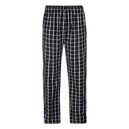 Herren Pyjamahose, AUTHENTIC LE JOGGER, Gr. 52, schwarz, Web, Obermaterial: 100% Baumwolle, kariert, Basic, Hosen, mit Seitentaschen und Bindeband