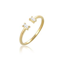 Elli Premium Damen Verlobungsring "Topas Wei&szlig; 375 Gelbgold", 52mm, Gelbgold 375, 1mm, gold, Gelbgold 375, Fingerringe