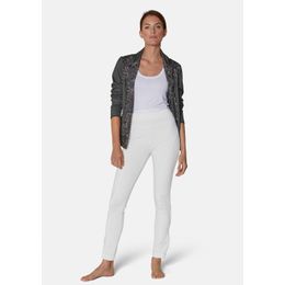 Madeleine Mode MADELEINE Damen Leggings "Leggings Leggings mit Saumzippern", wei&szlig;, Modern, Gr. 34, Obermaterial: 92% Polyester PES. 8% Elasthan EL., Hosen