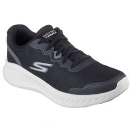 Skechers Herren Sneaker "GO WALK NOW-VILIGENT", Gr. 45, schwarz, Textil, Schuhe, Schn&uuml;rschuh, Halbschuh, Freizeitsneaker mit verst&auml;rkter Kappe