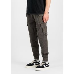 Herren Cargohose "Combat Pant", grau, Gr. 33, Alpha Industries, Obermaterial: 98% Baumwolle, 2% Elastan; Futter: 100% Baumwolle, Hosen
