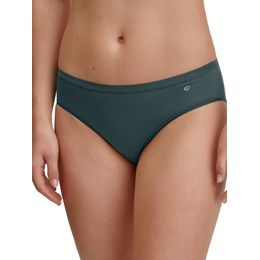 Calida Damen Slip "Natural Comfort", Gr. Ldeep emerald gr&uuml;n, Single Jersey, Obermaterial: 92% Baumwolle, 8% Elasthan, Unterhosen, Regular Cut,