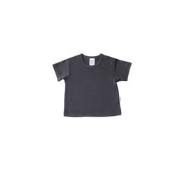 Liliput M&auml;dchen T-Shirt, grau, Gr. 74, unifarben, 100% Baumwolle, Shirts, mit Druckkn&ouml;pfen