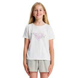 T-Shirt Roxy "Lilyregular Night", Jungen, Gr. 10(140-148cm), coconut milk, Obermaterial: 100% Walkfrottier;, Shirts T-Shirt