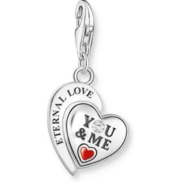 Thomas Sabo Pendant 'You & Me Herz' female Silver size One Size
