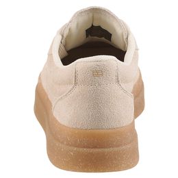 Tommy Hilfiger Damen Plateausneaker "MODERN COURT SNEAKER SUEDE", Gr. 39, beige, Veloursleder, unifarben, Schuhe, Freizeitschuh, Halbschuh, Schn&uuml;rer