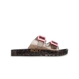Sandale Roxy "Rg Kattie Glitter", Jungen, Gr. 12(29), schwarz, multi, Obermaterial:Obermaterial: 95% PVC/ 5% synthetische Kunststoffschnalle, Futter: N/A, Laufsohle: 100% synthetisches PVC;, Schuhe Sandale