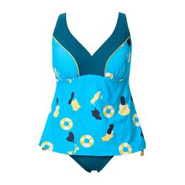 Ulla Popken Tankini Top female Blue size 44