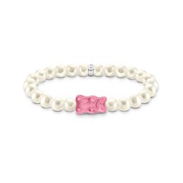 Thomas Sabo Armband Damen Gr&ouml;&szlig;e 17 rosa / silber / perlwei&szlig;