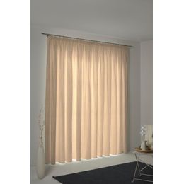Vorhang Adam, B:145cm H:175cm, gelb, Jacquard, Baumwolle (Bio-Baumwolle), Wohnzimmer, Gardinen, "Easy Diamond", aus 100% Bio-Baumwolle